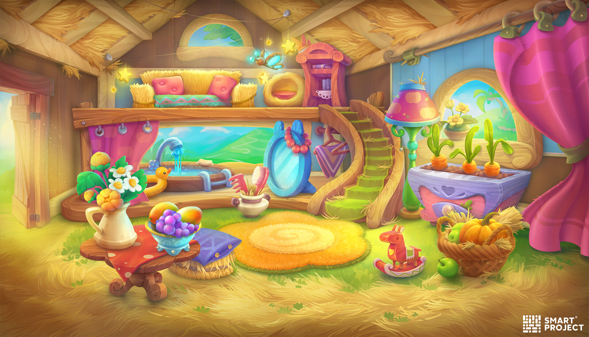 ArtStation - Character rooms for Smartproject (2021)