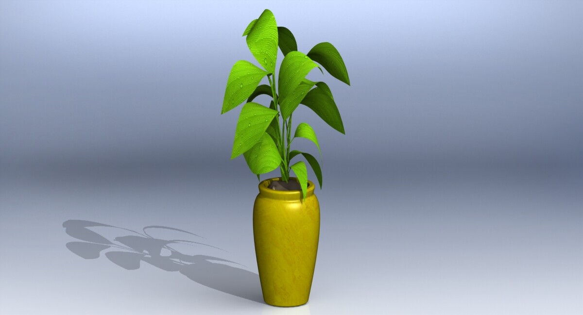 ArtStation - 3D Plant Pot Design