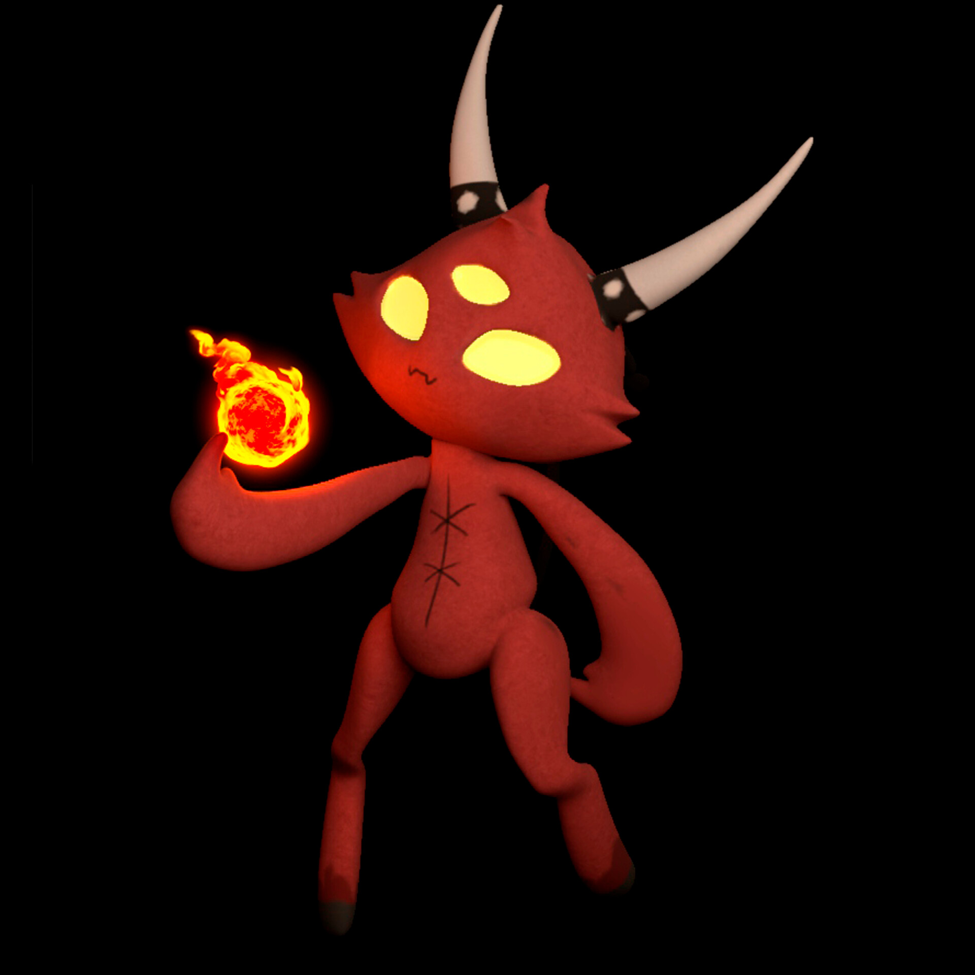 ArtStation - Red Demon Low Poly
