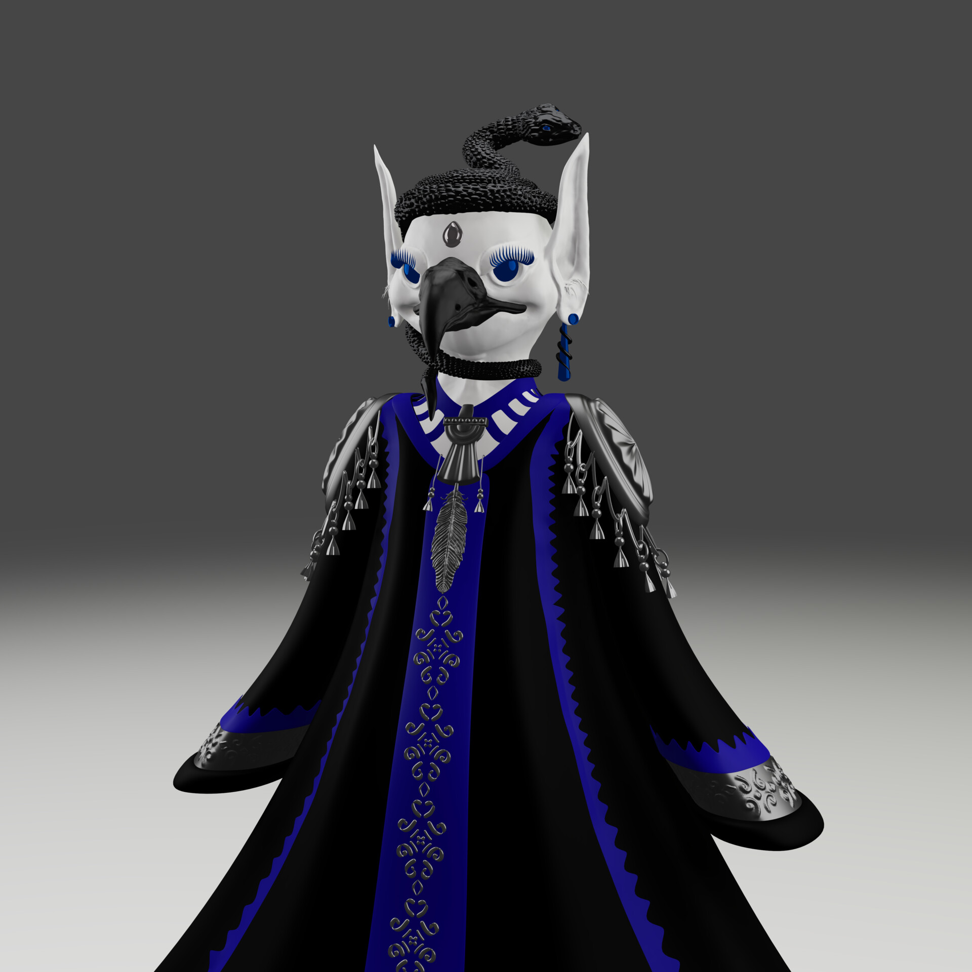 ArtStation - Turkish mythology character-SUYLA HAN