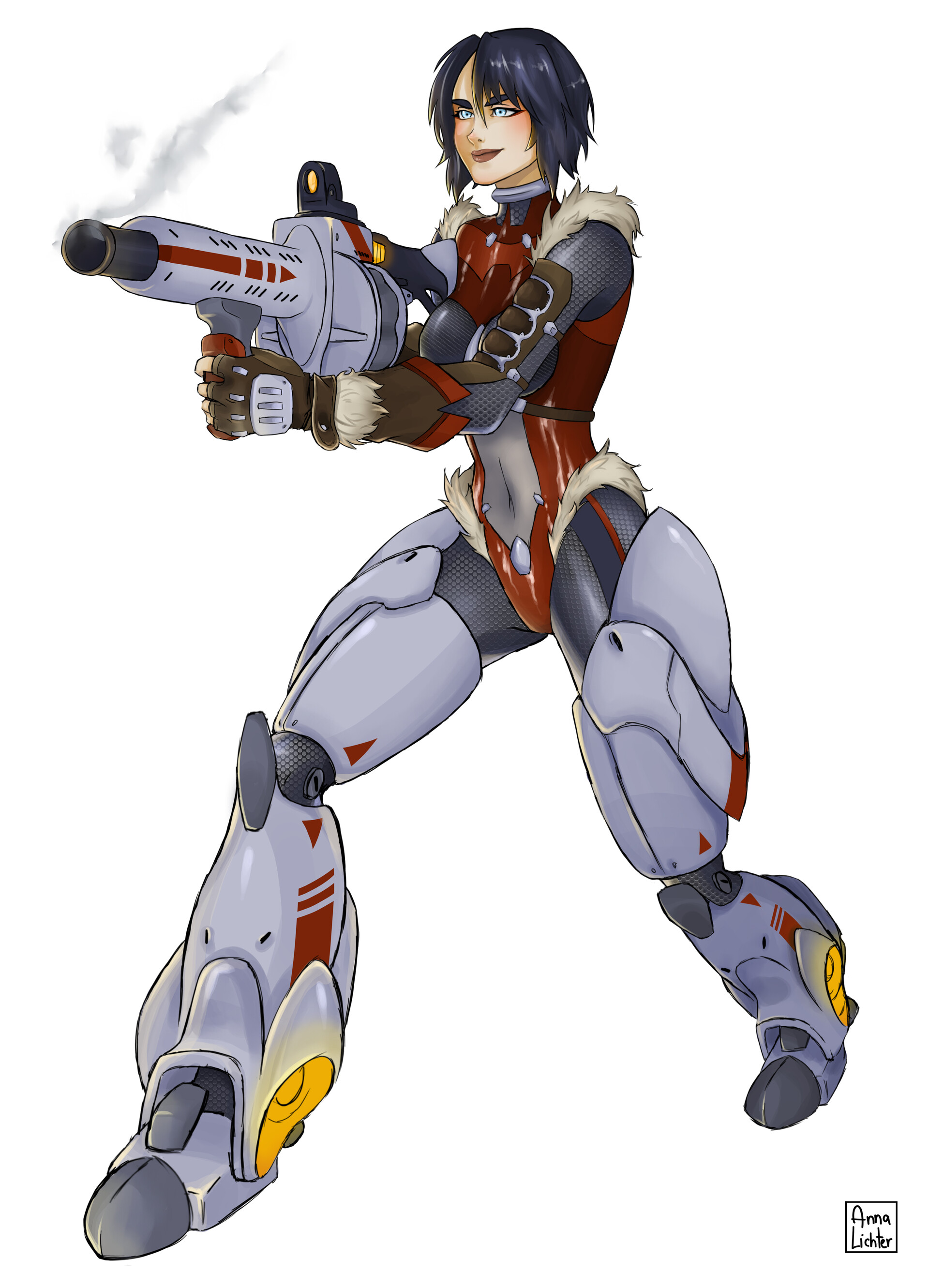 ArtStation - Character in Action Pose