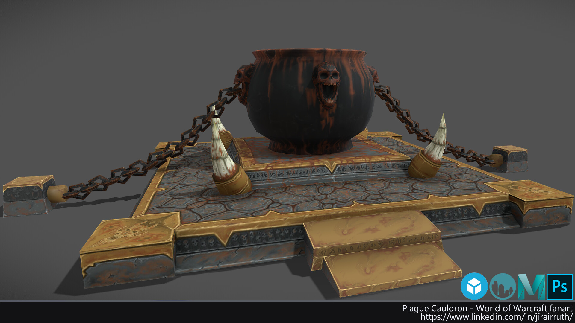 ArtStation - Plague Cauldron, World of Warcraft fanart.