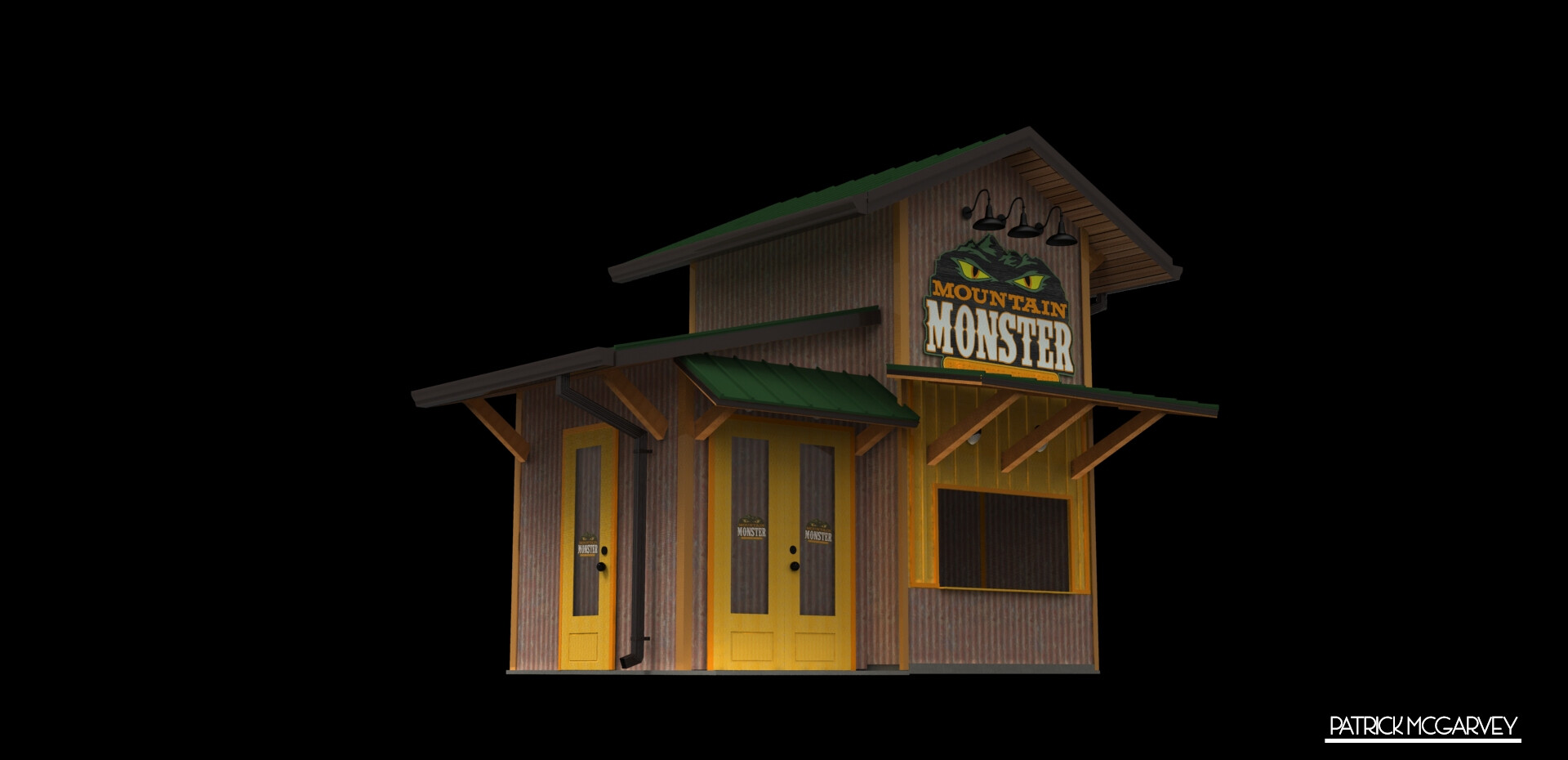 ArtStation - The Mountain Monster ticket booth