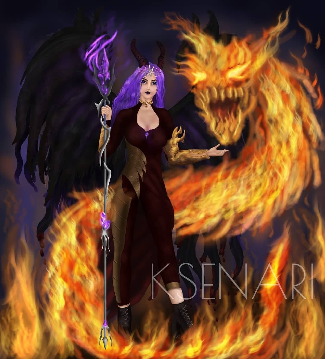 Fire Demon Art