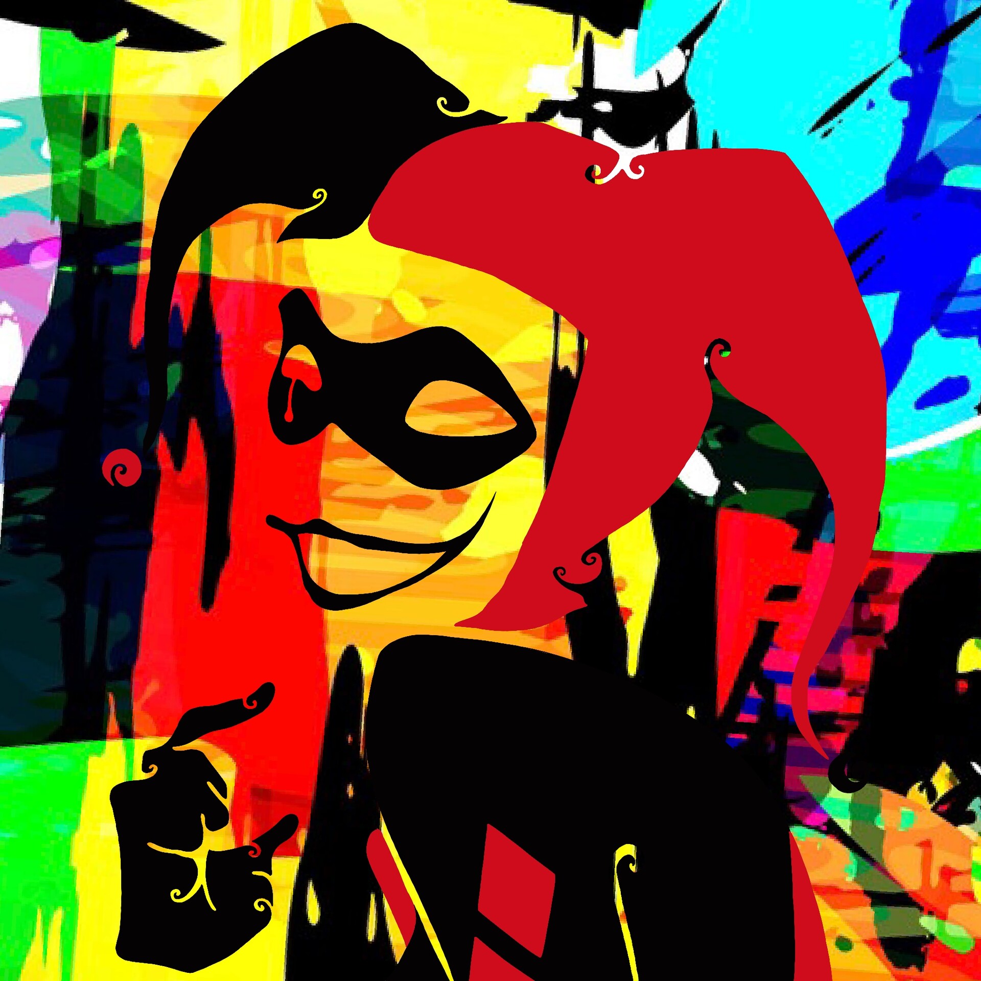 Edward Munn (EDM) - Harley Q (Stencil)