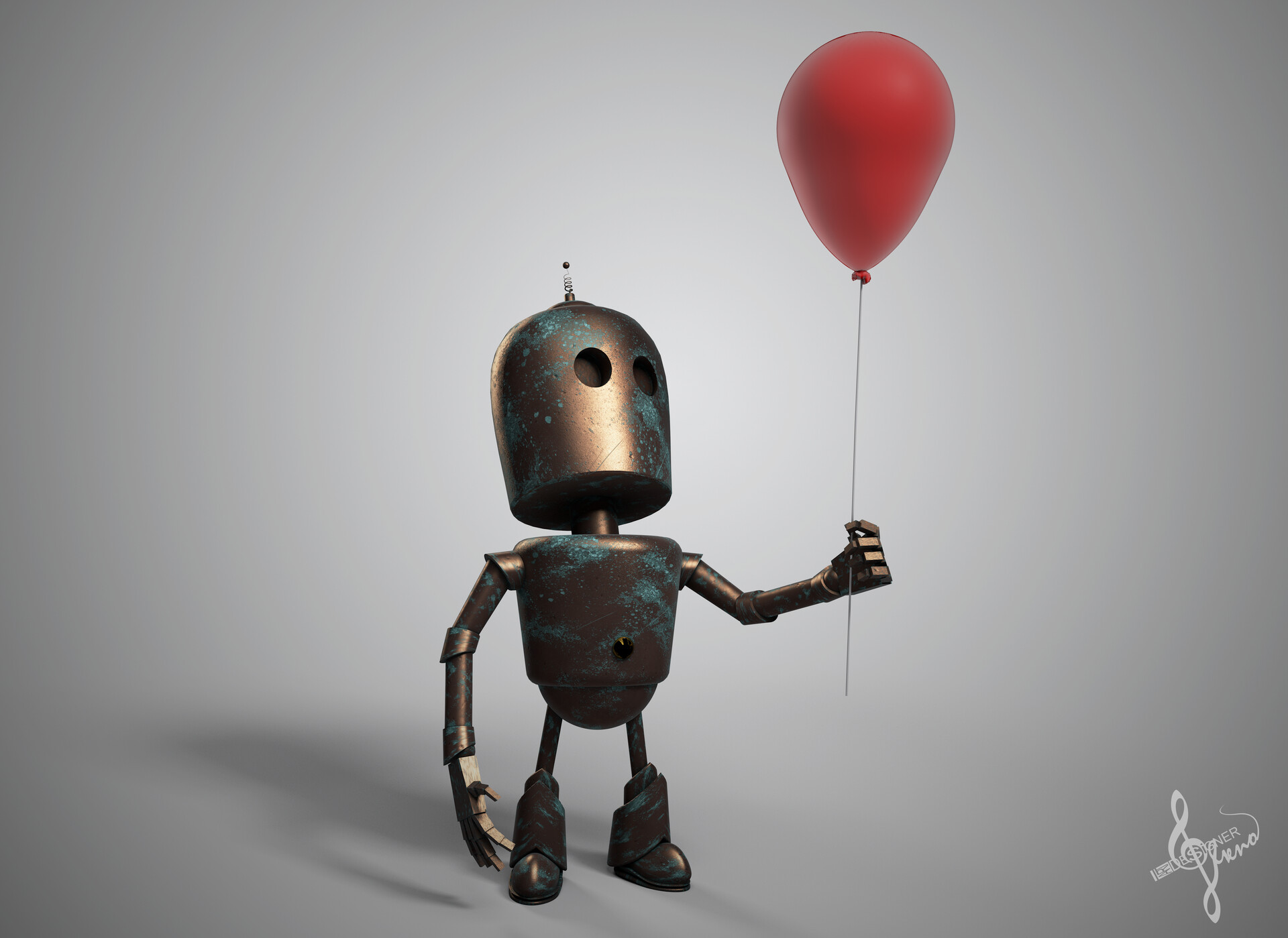 ArtStation - "The Red Balloon" Day 4 of One 3D model per day, 100 Days ...
