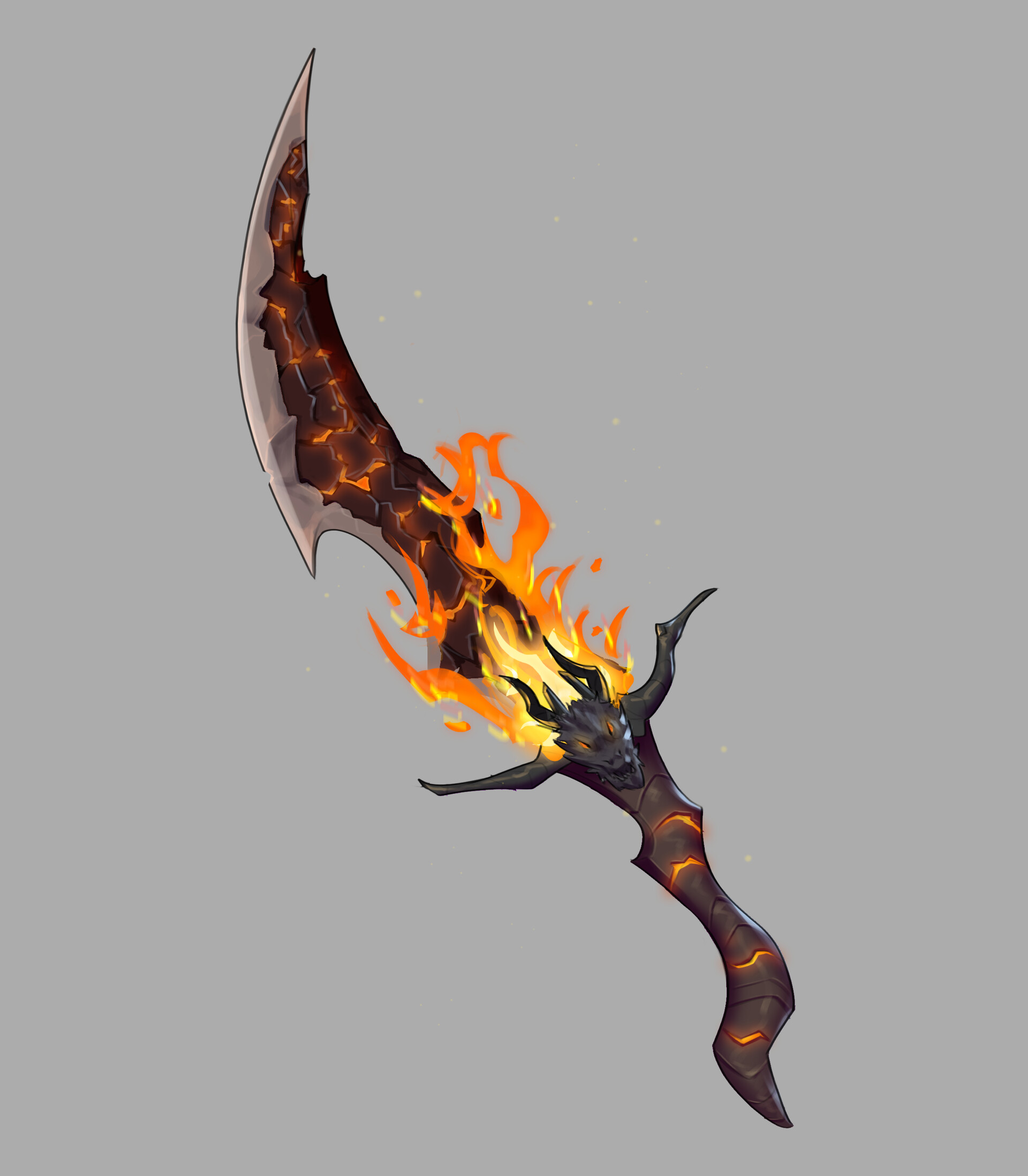 ArtStation - Elderflame Sword Design