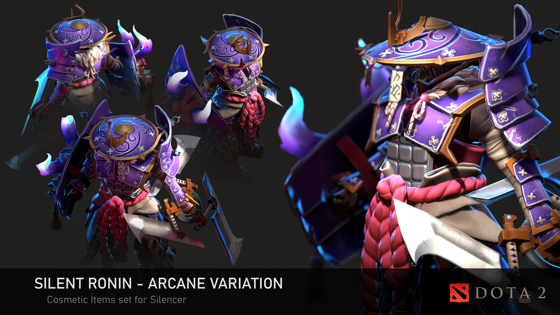 Dota 2 Juggernaut Exiled Ronin Set