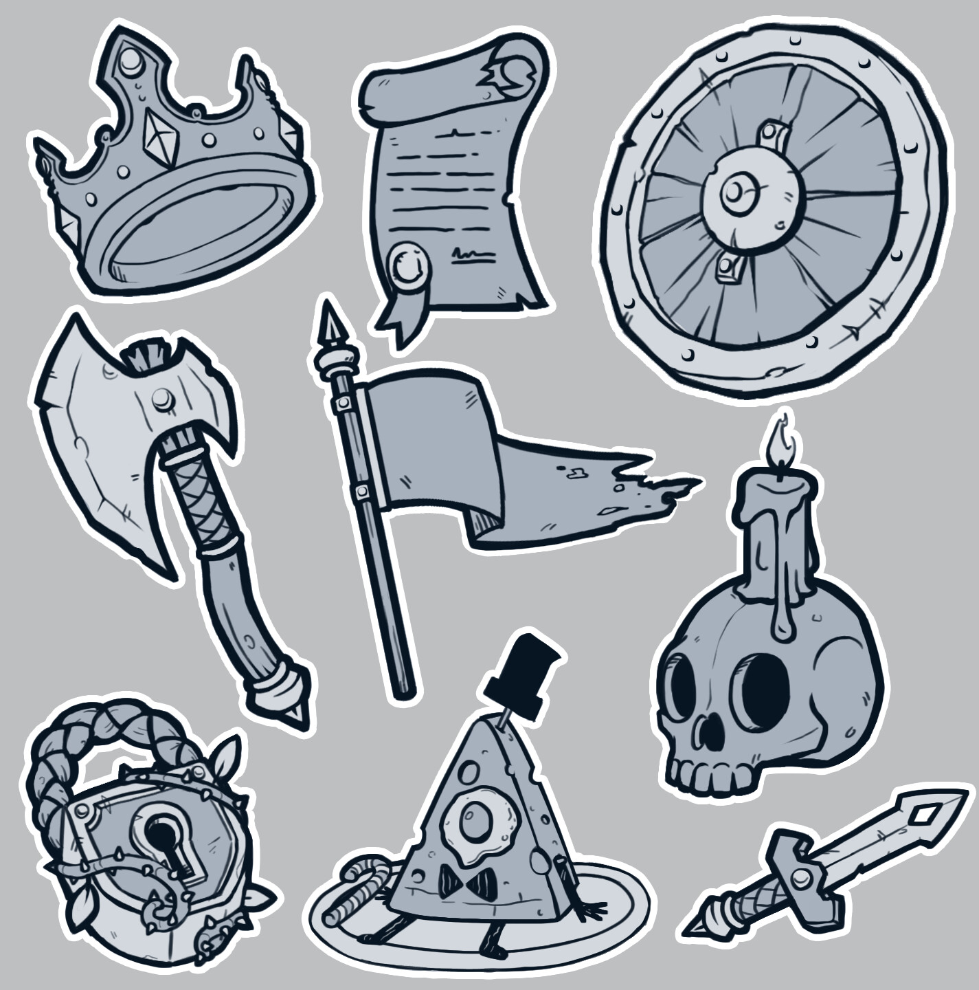 ArtStation - UI icons - Game props