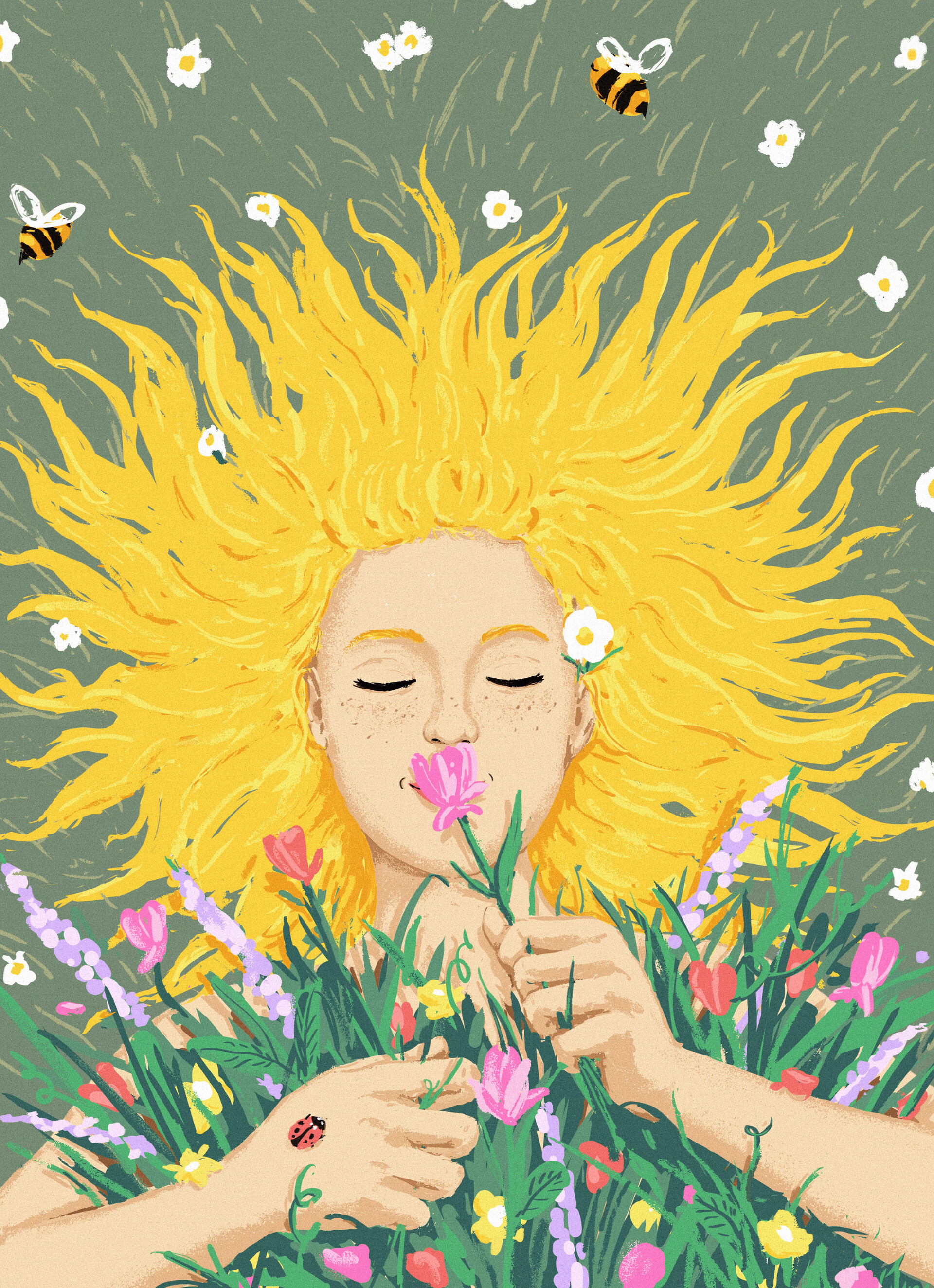 ArtStation - Blooming Girl