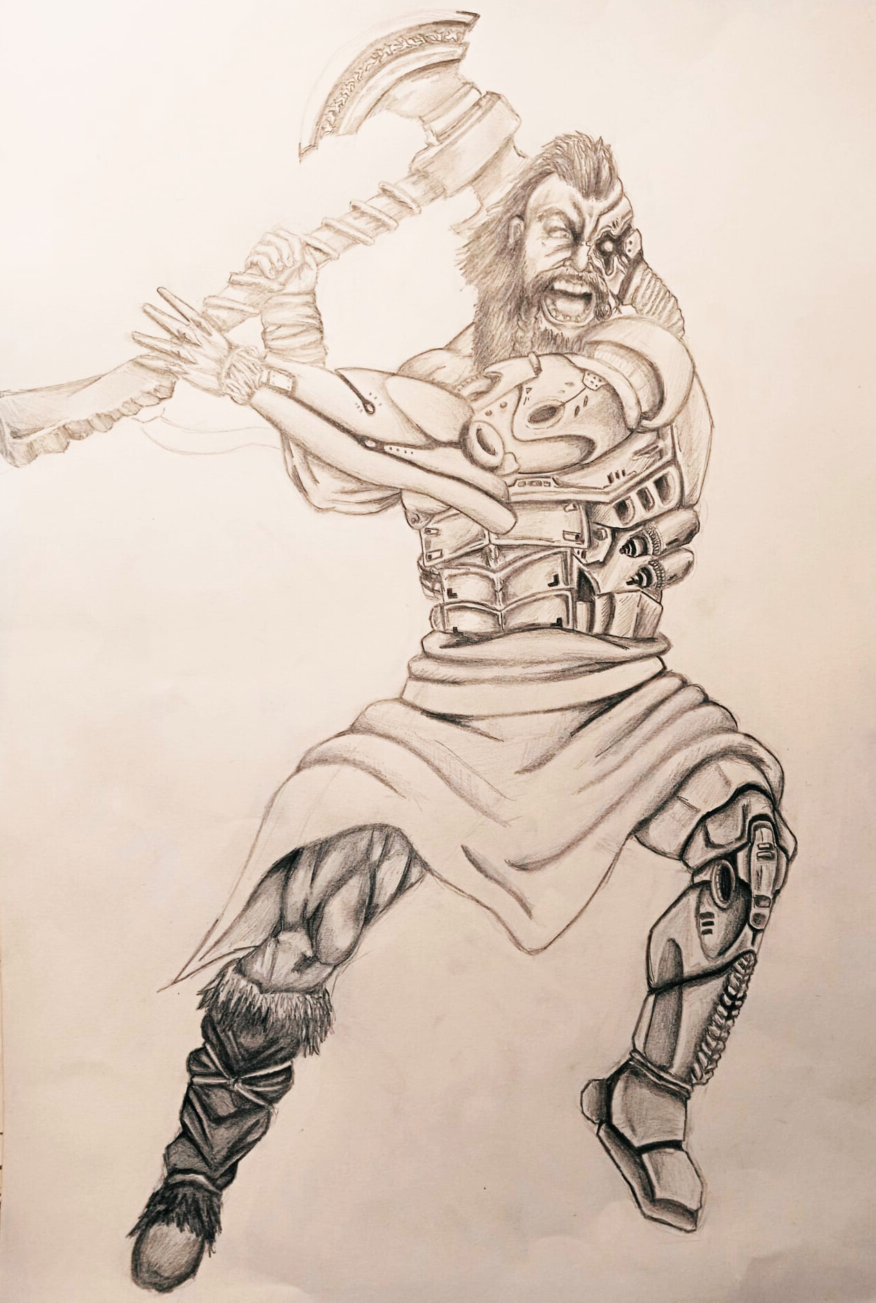 ArtStation - Cyborg Viking Character design