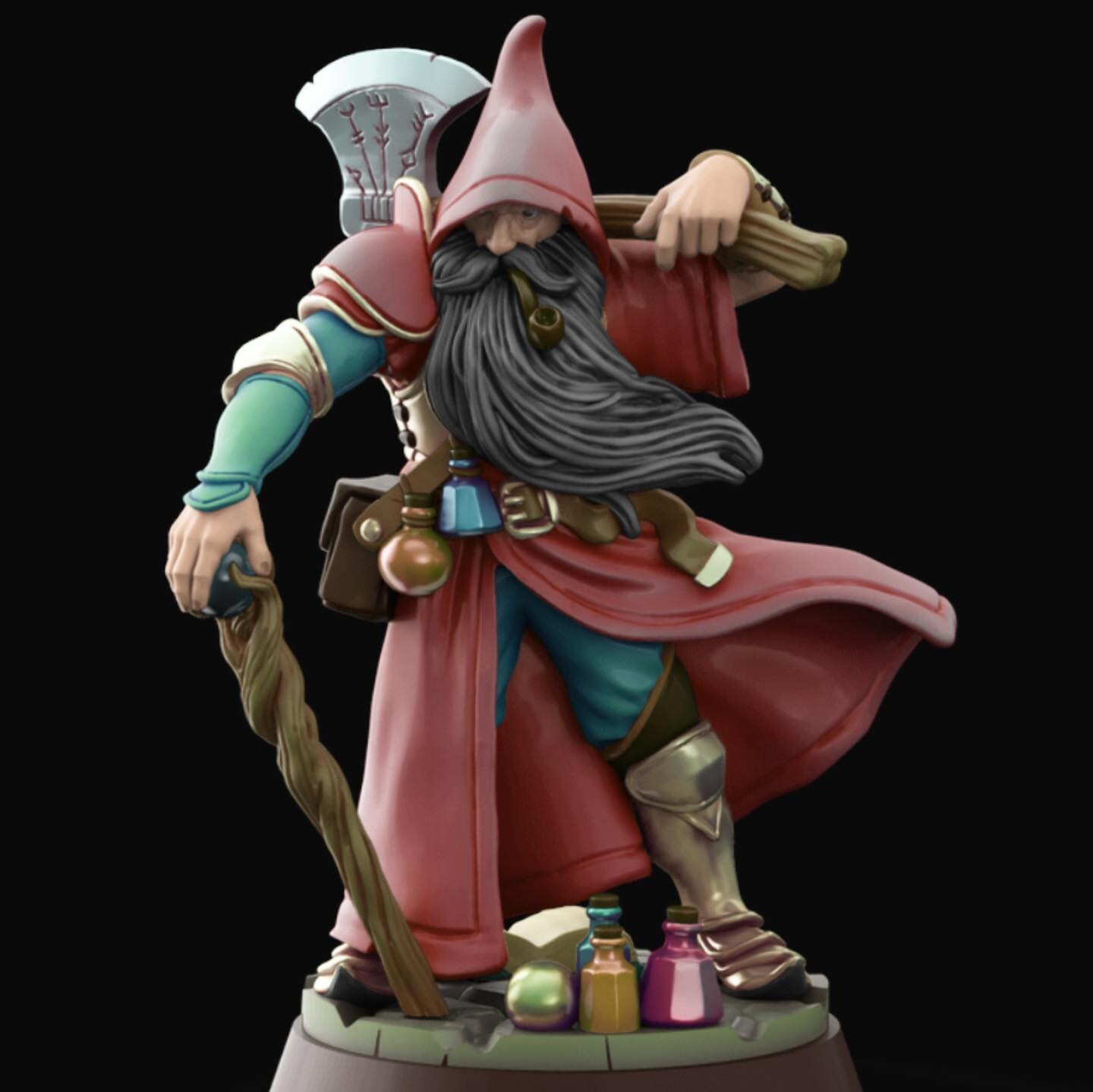 ArtStation - Titan Forge miniature designed in 3d coloring book