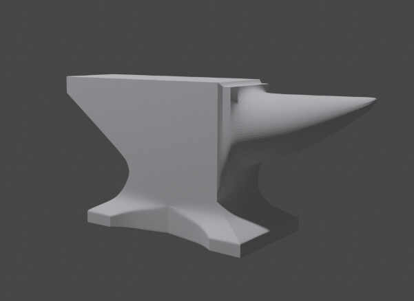 ArtStation - High Poly Anvil