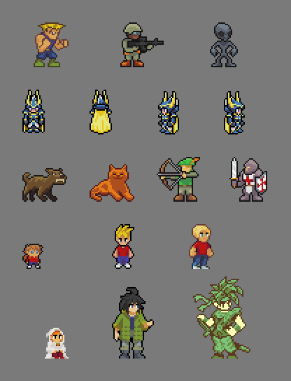 Top Down Animal Sprites