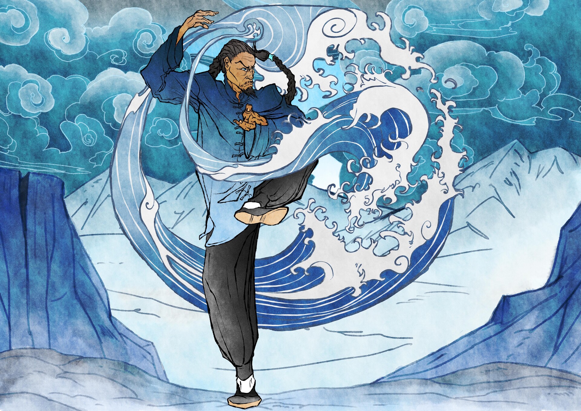 ArtStation - Waterbending Master (The Beginnings Times)