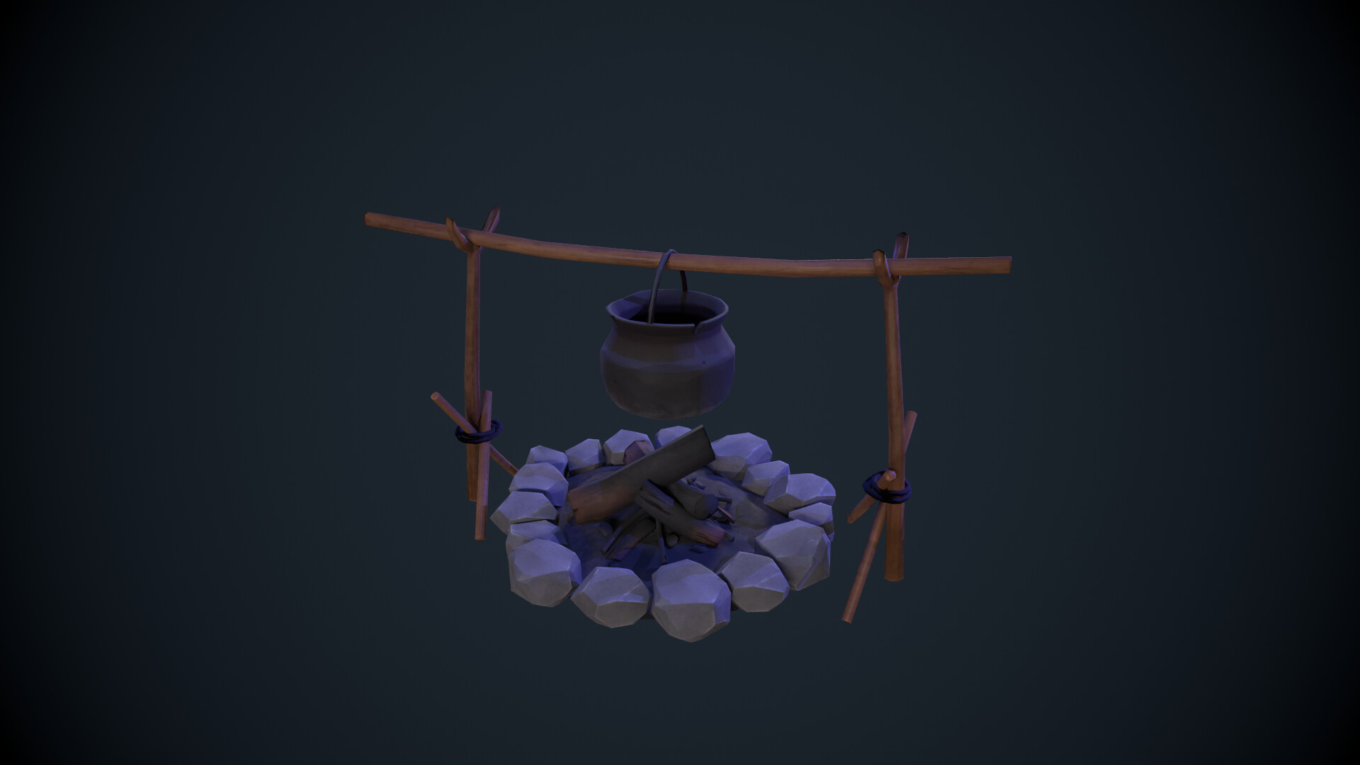 ArtStation - Stylized Bonfire