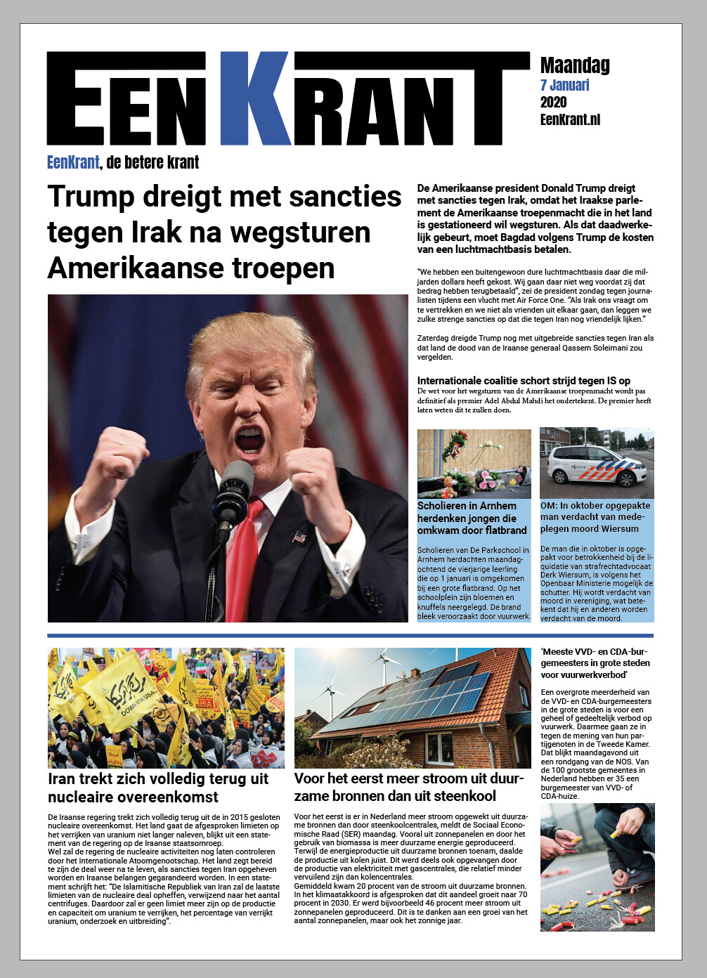 ArtStation - "Een Krant" Concept dutch newspaper