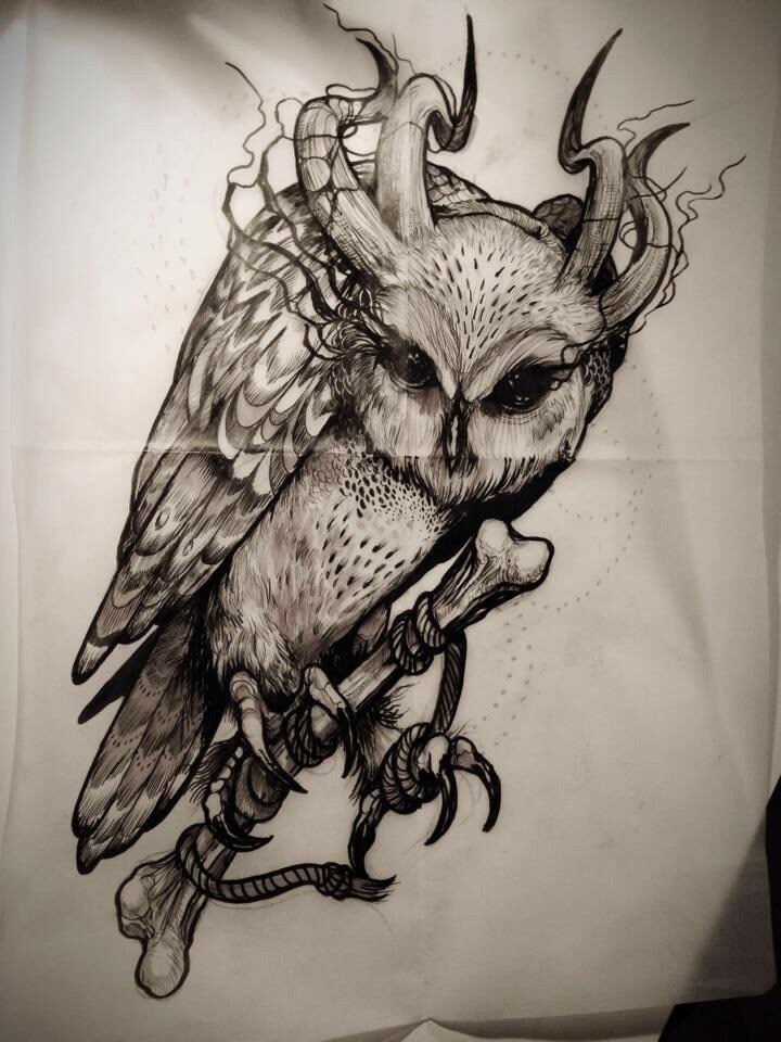 Dark Owl Art