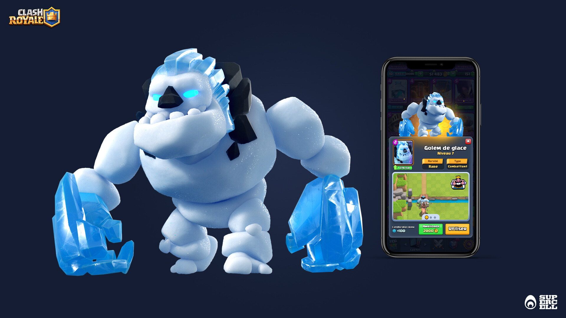 how to draw ice golem clash royale
