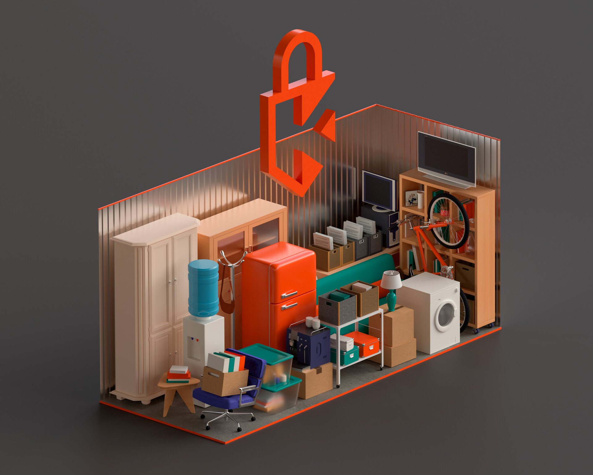 ArtStation - 3D storage boxes