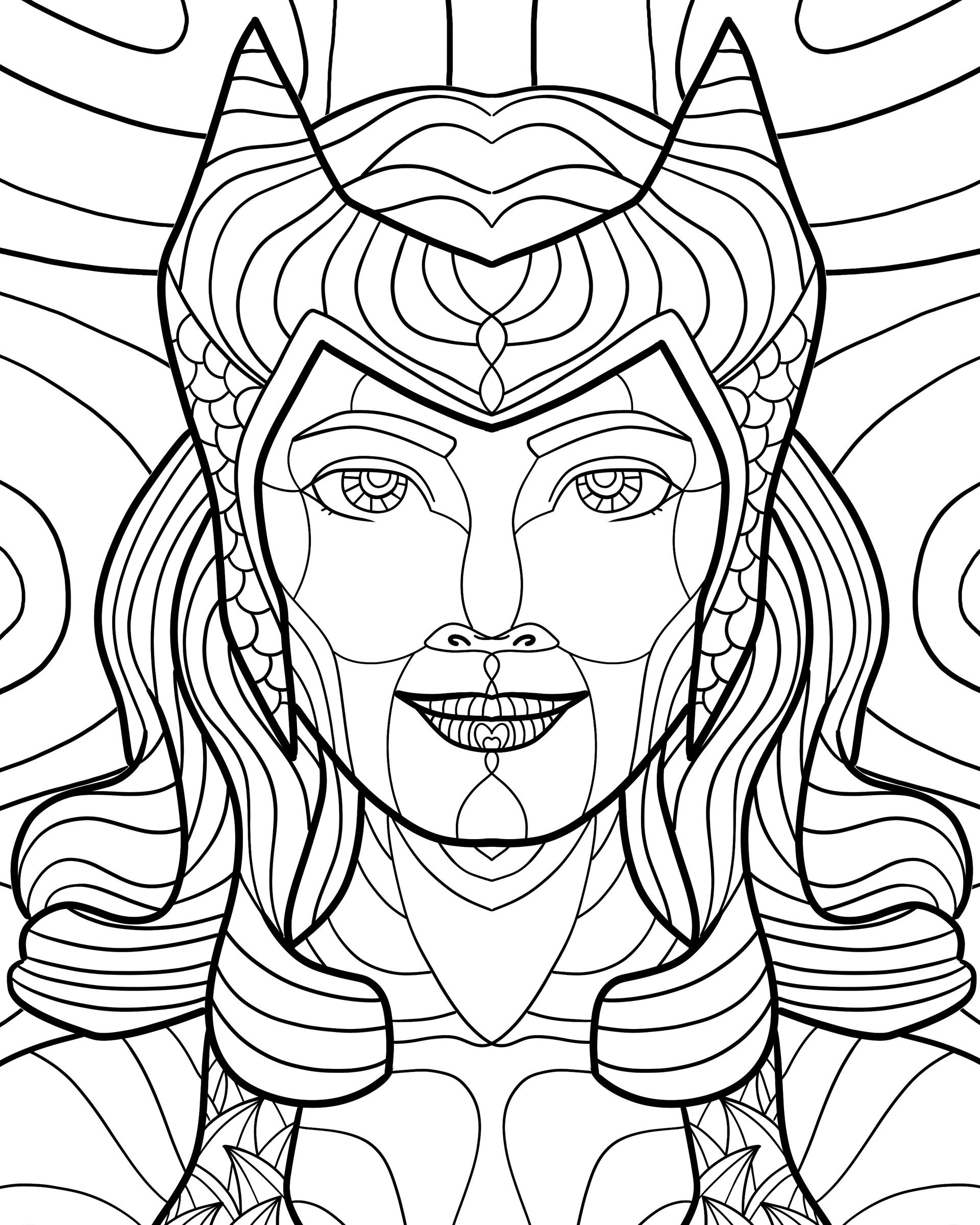 marvel adult coloring pages