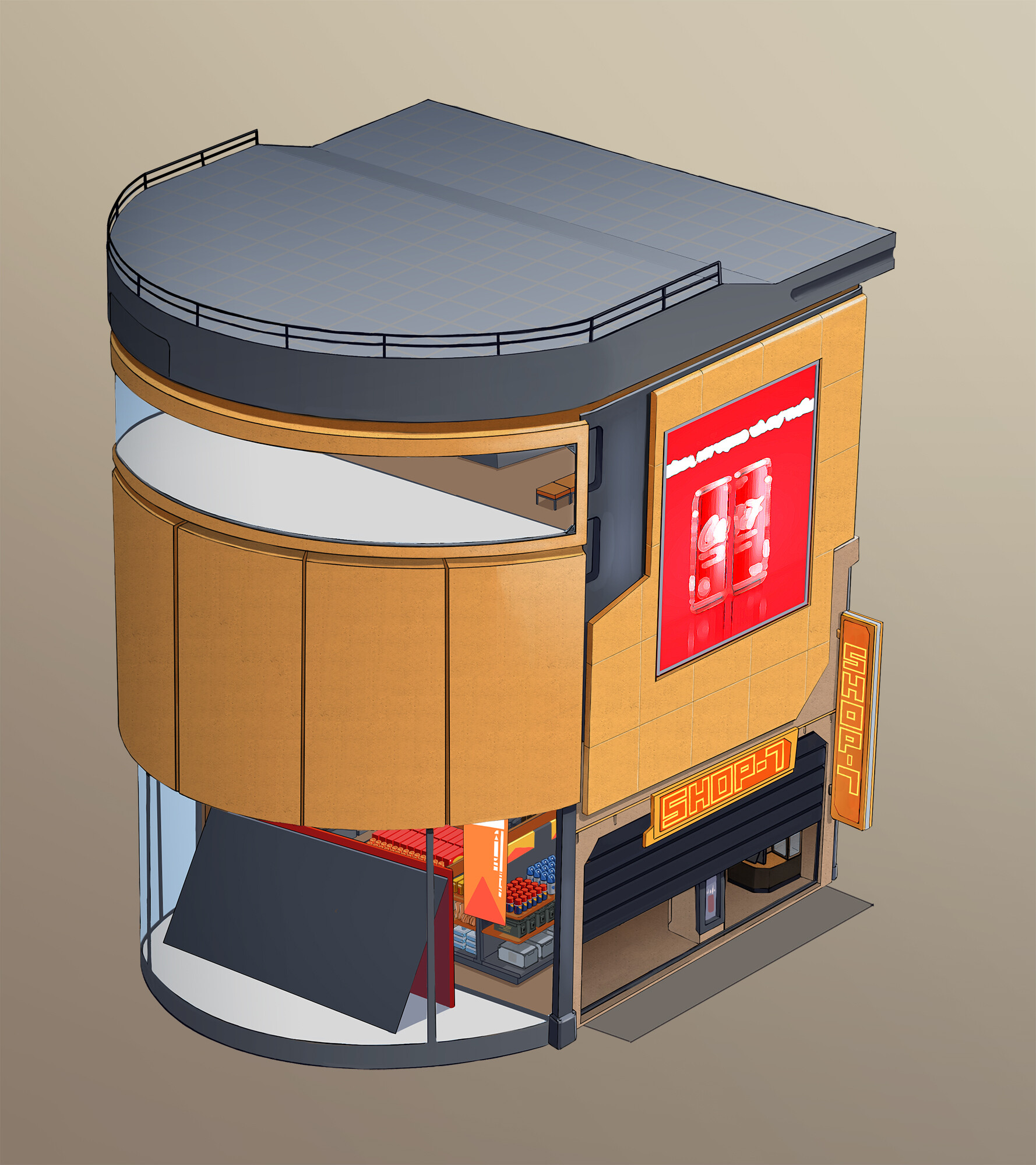 ArtStation - shop design