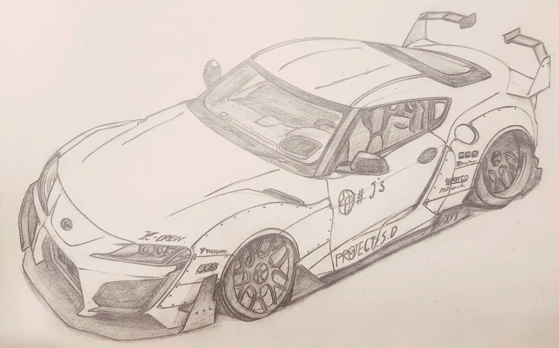 how to draw body kit