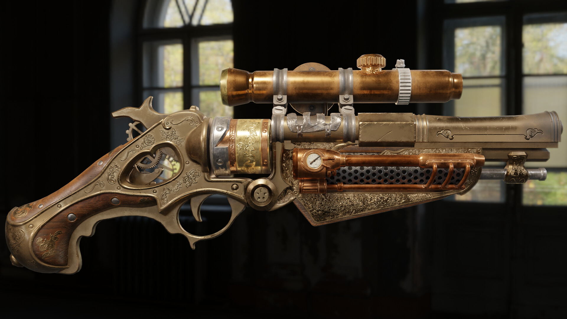 ArtStation - Steampunk Gun