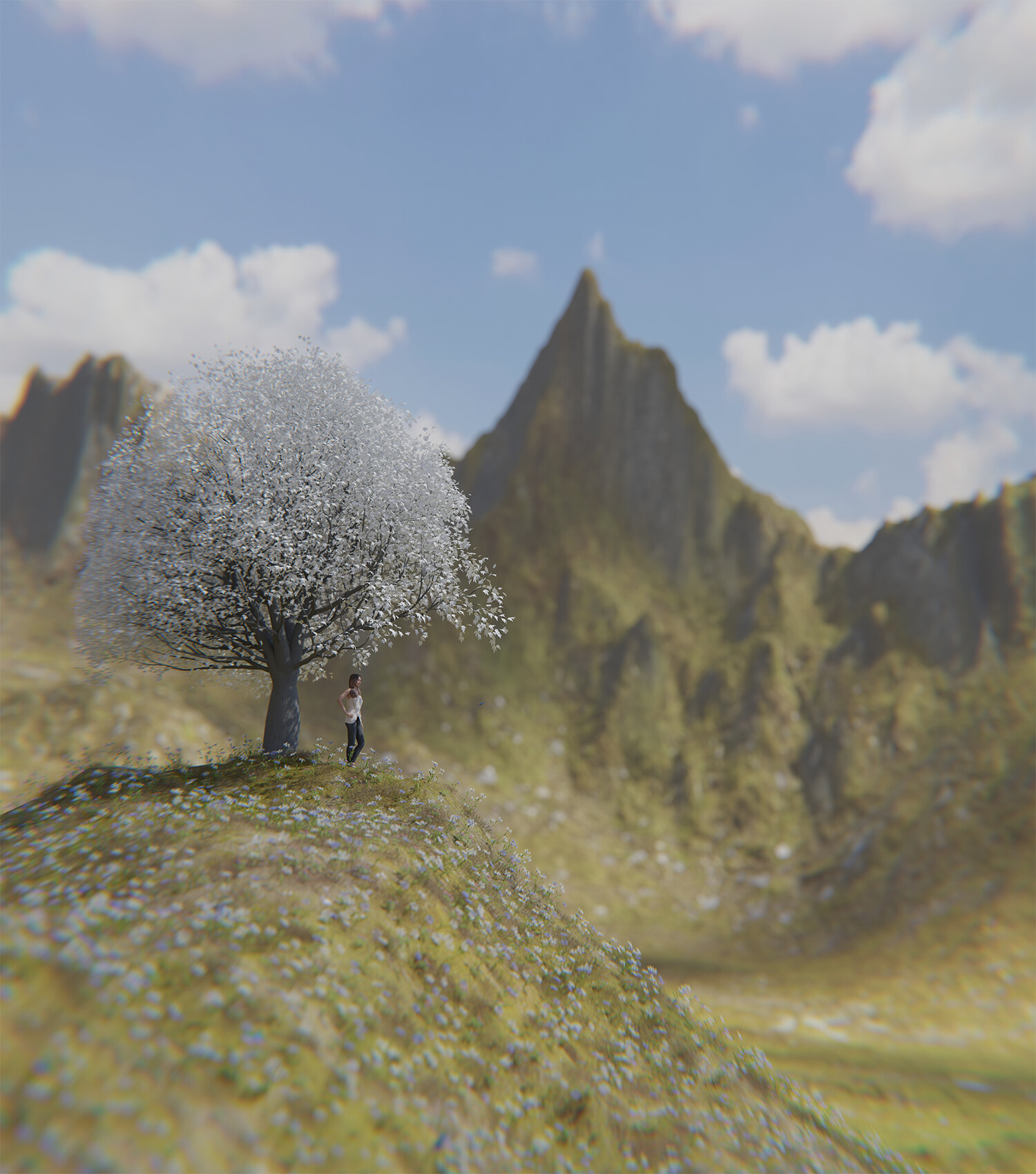 ArtStation - white tree