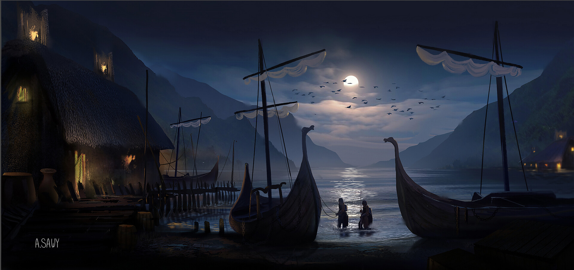 ArtStation - Medieval coast