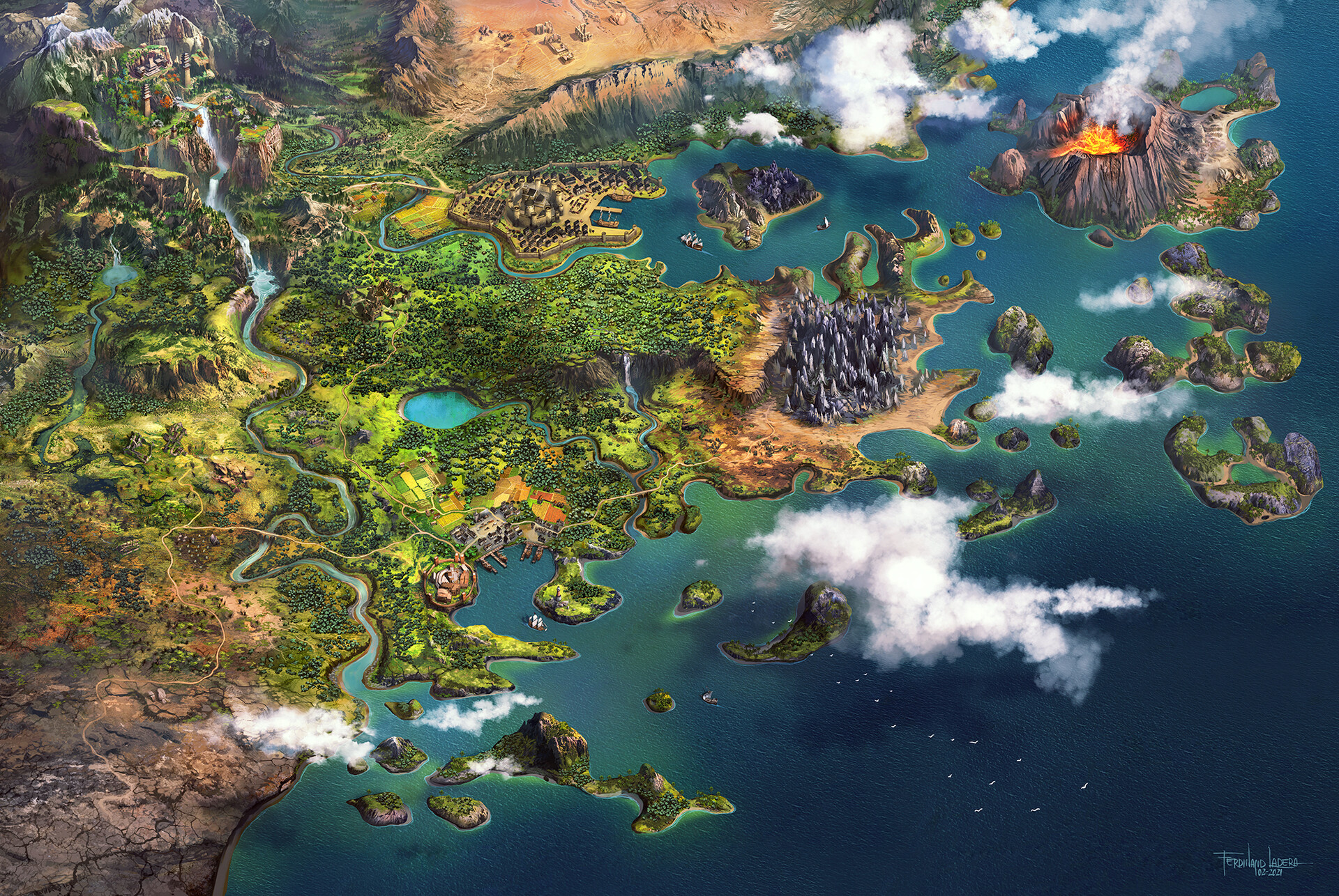 ArtStation - Kingdom of Amay - World Map