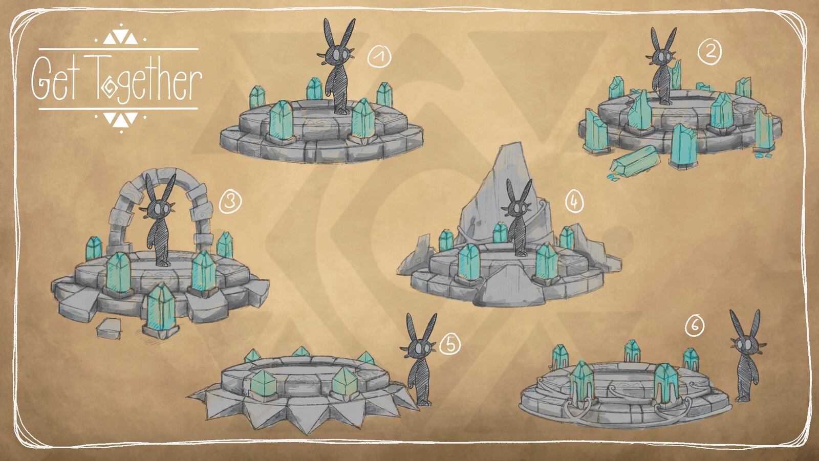 Heinrich Hammann - Conceptart for GetTogether - Interactibles