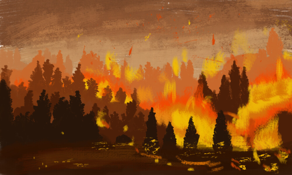 ArtStation - Fire digital paintings