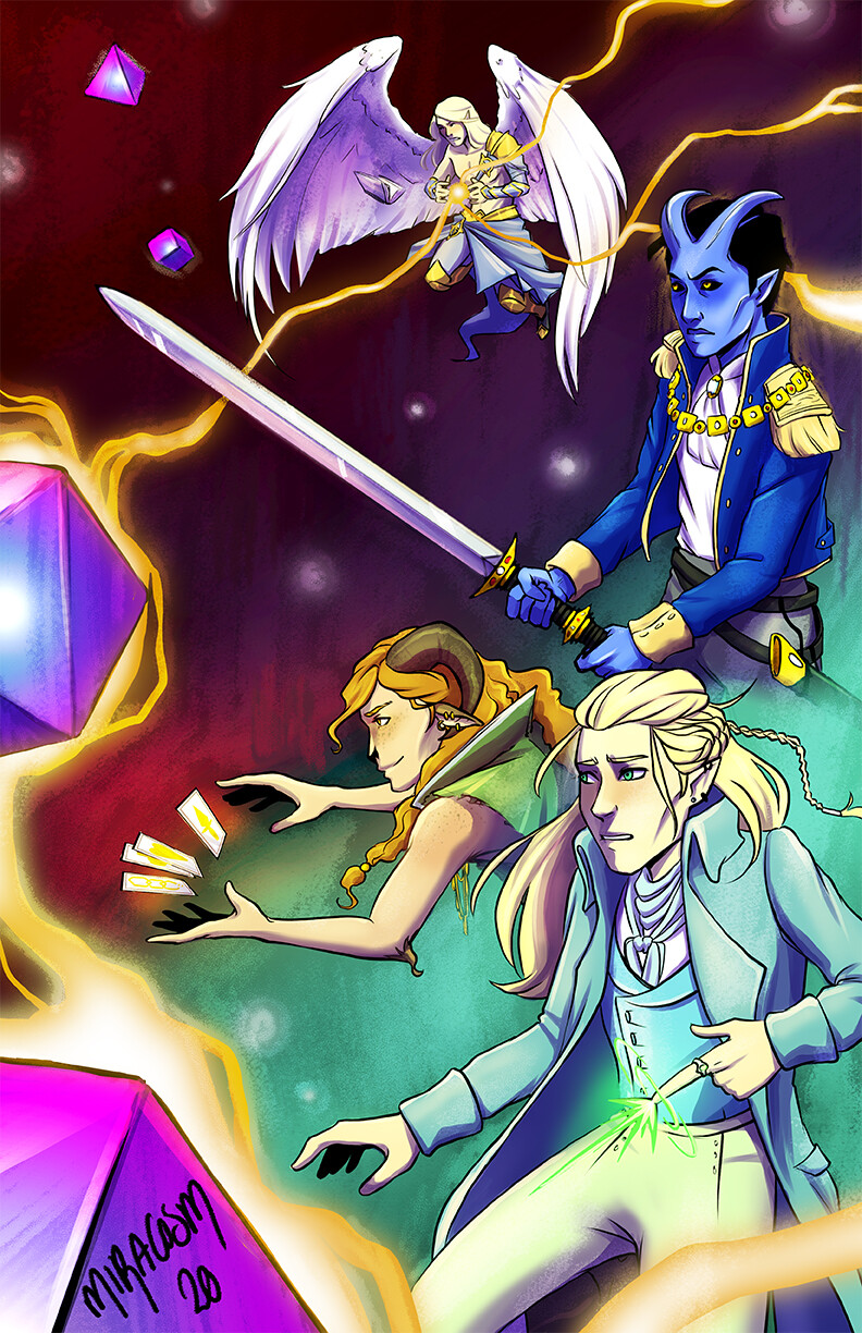 ArtStation - A DnD Party Commission