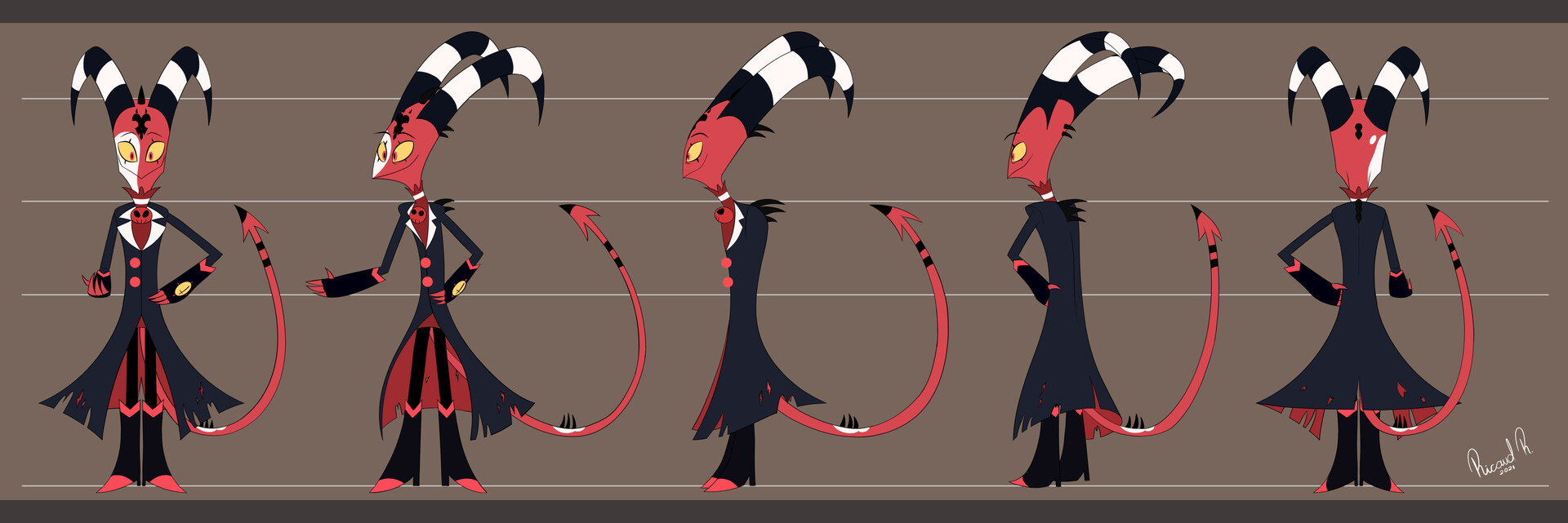 ArtStation - Blitzø Unofficial Fan-Made Turnaround - Helluva Boss