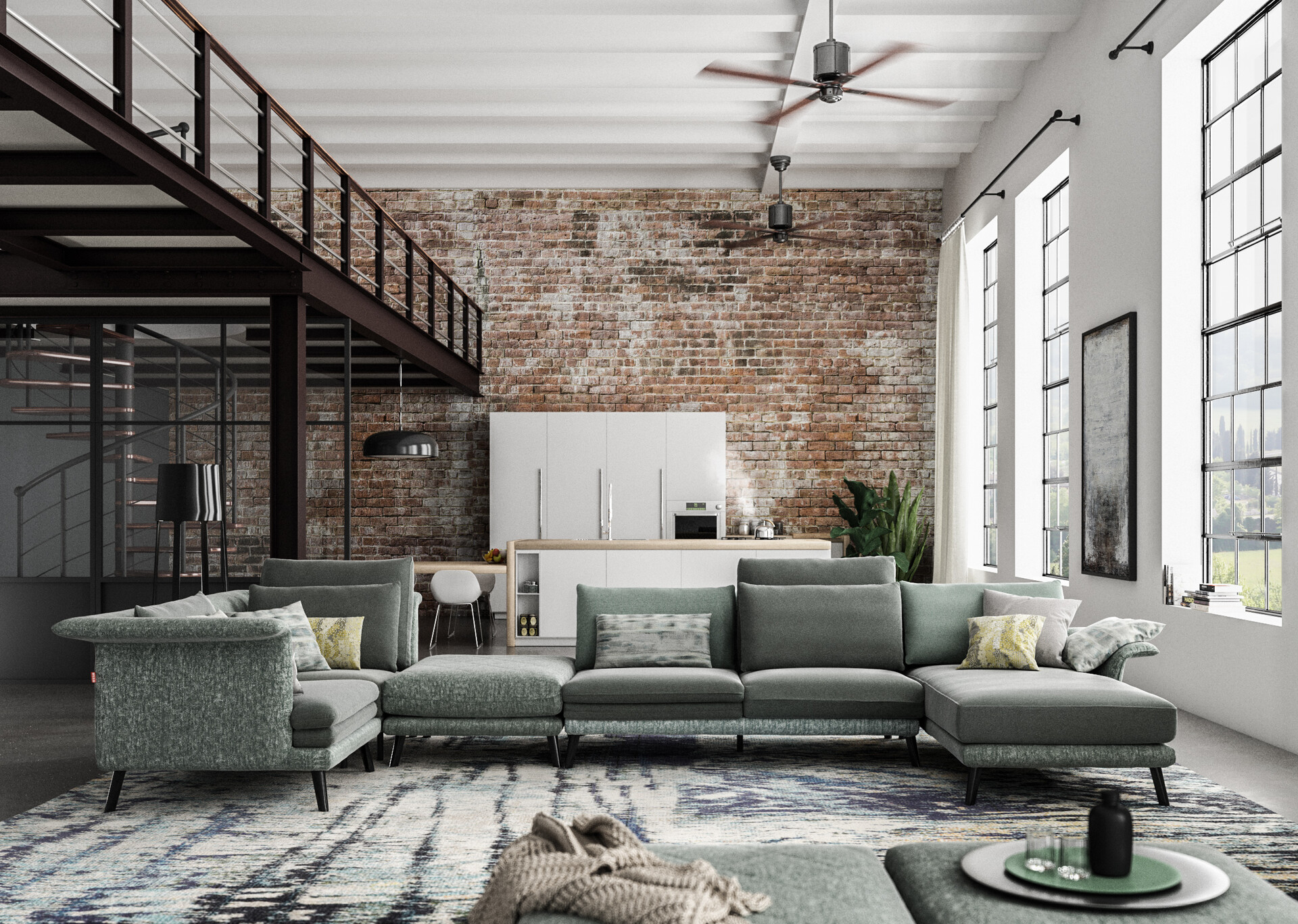 ArtStation - 顾家2019年度意式空间合作渲染项目-简历之其九