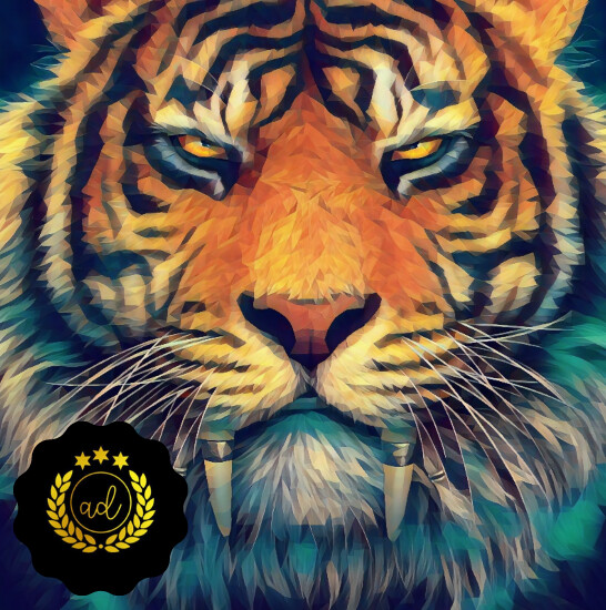 ArtStation - Legend Tiger Poly Art - By Aveer Dhare