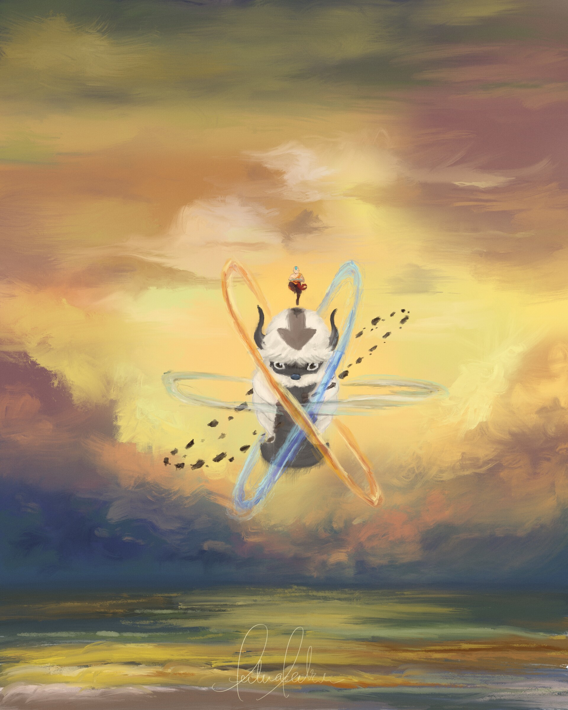 ArtStation - Avatar Aang and Appa