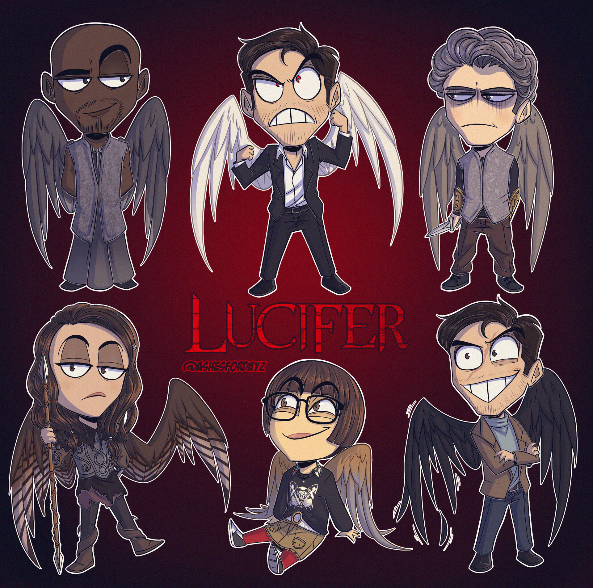 ArtStation - Lucifer Chibis