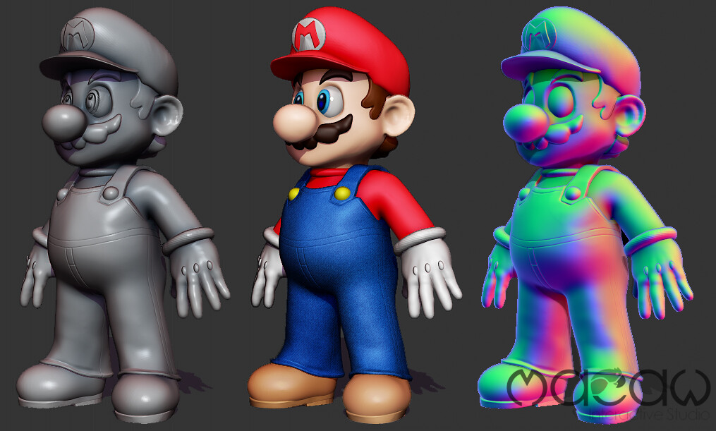 ArtStation - Mario bros 3D (fan art)