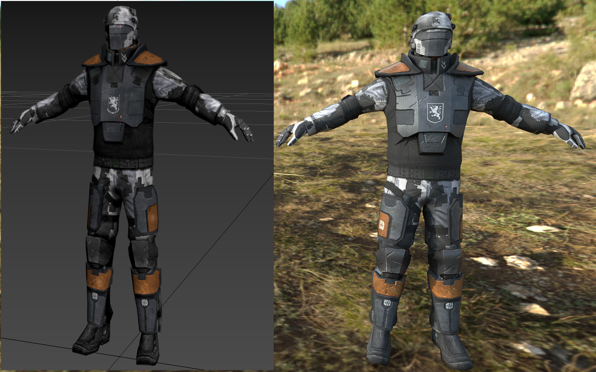 ArtStation - Battlefield 2142 Soldier retexture practice