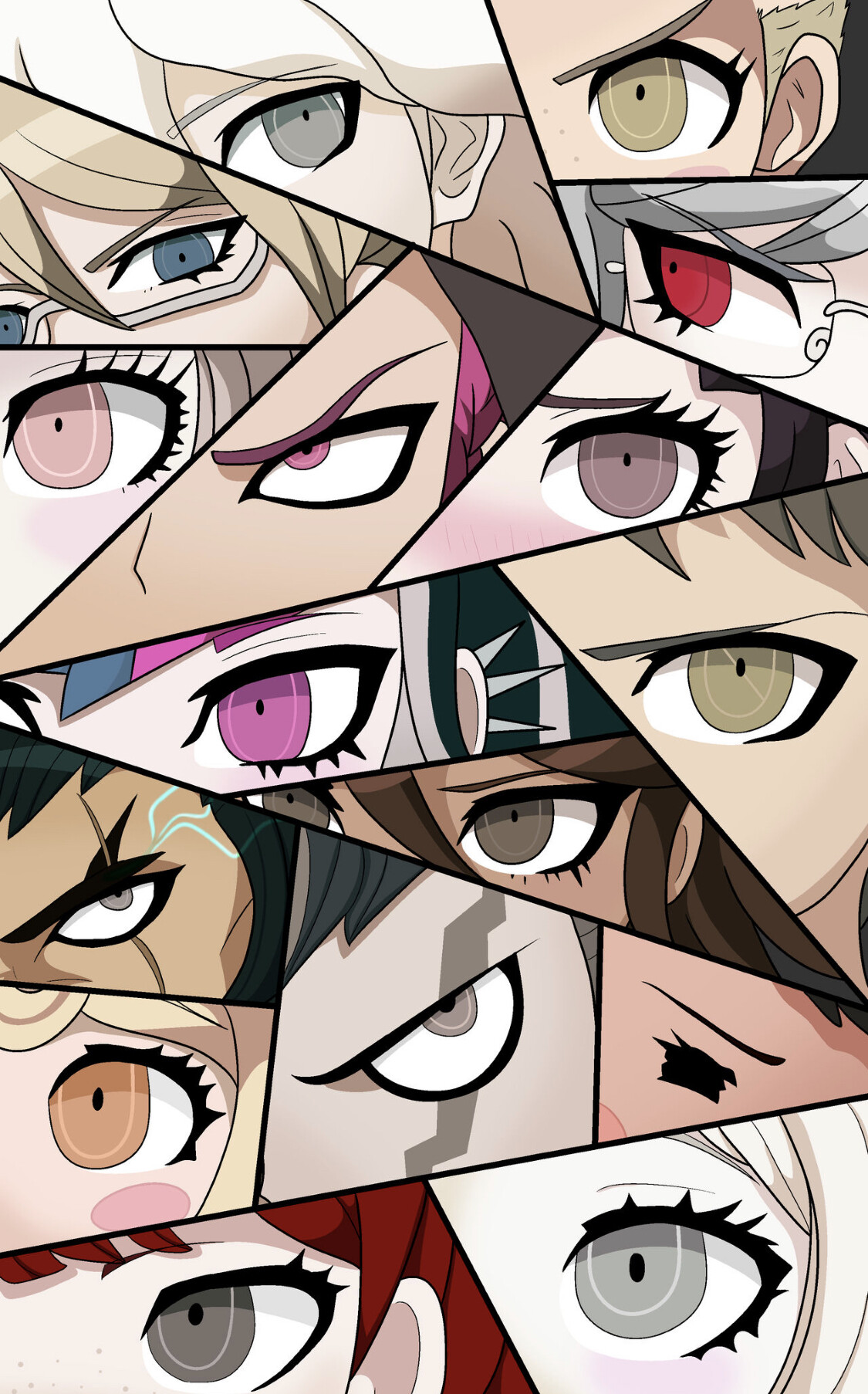 how to draw danganronpa eyes