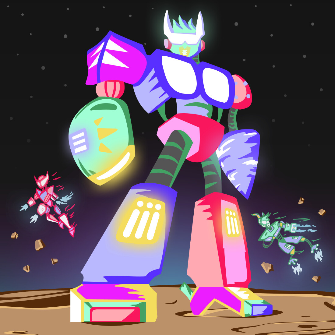 ArtStation - Super Mech - Nerd Fitness Journey Ally (Mobility Challenge)