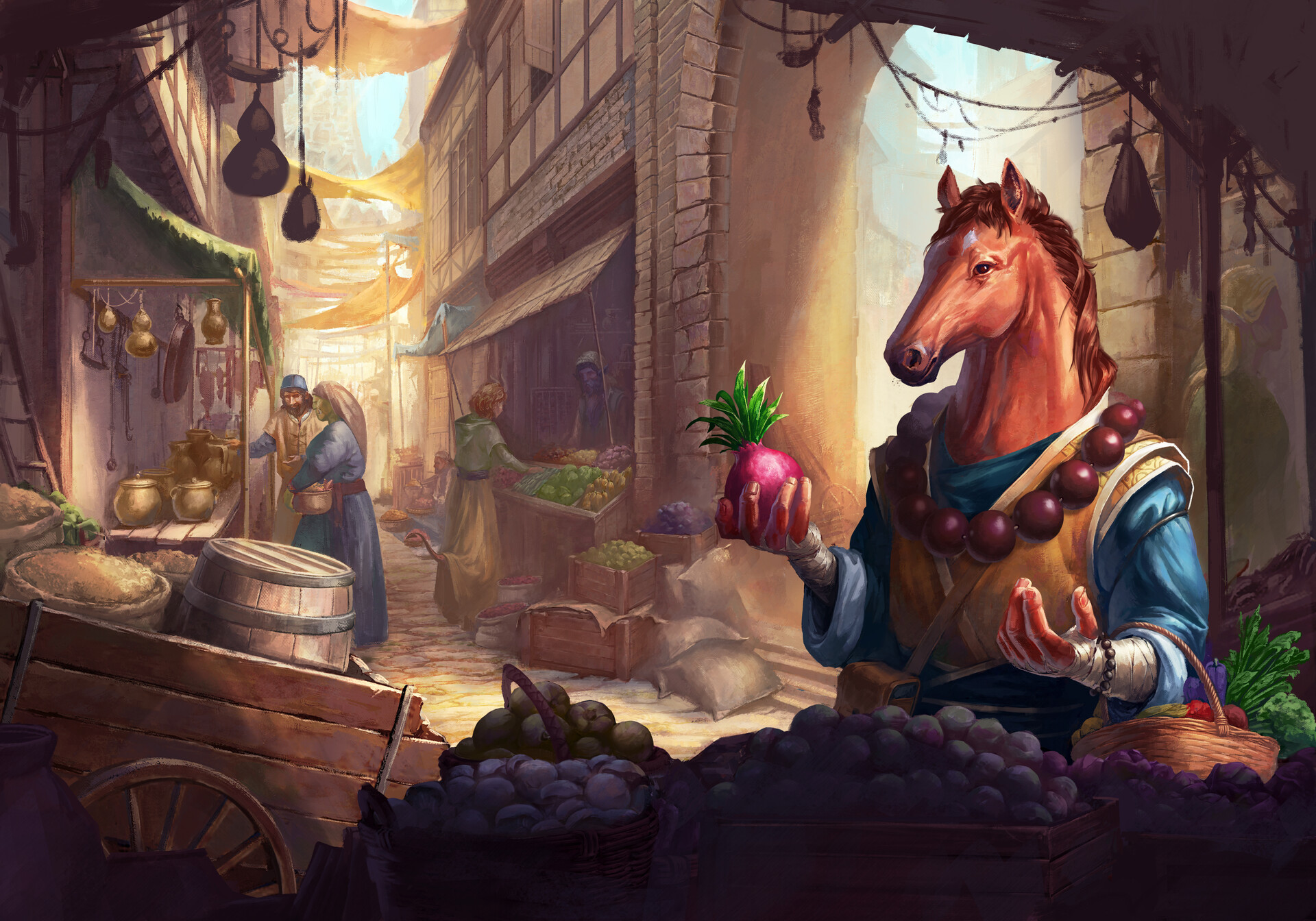 ArtStation - Sigil Market - Book cover commission