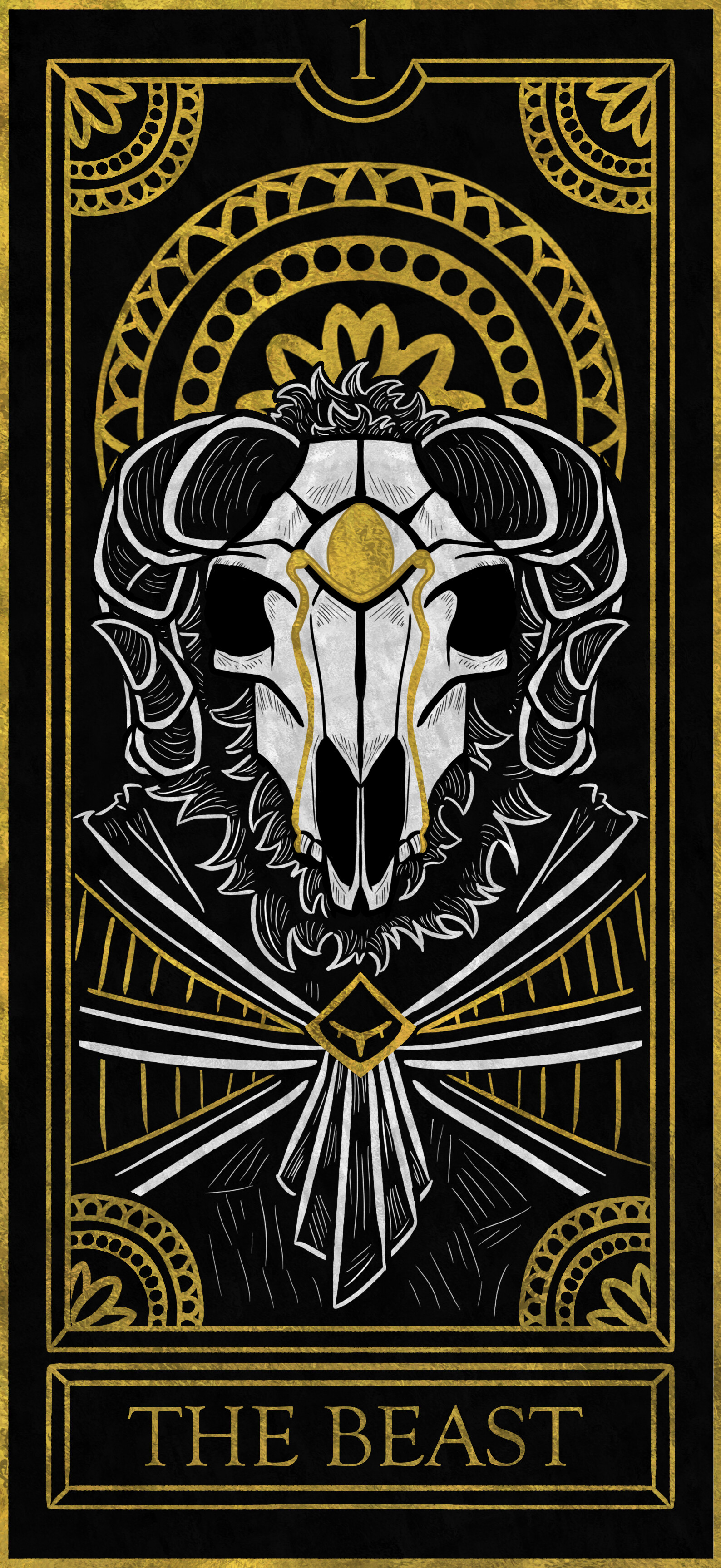 ArtStation - The Beast, Dungeons and Dragons inspired Tarot