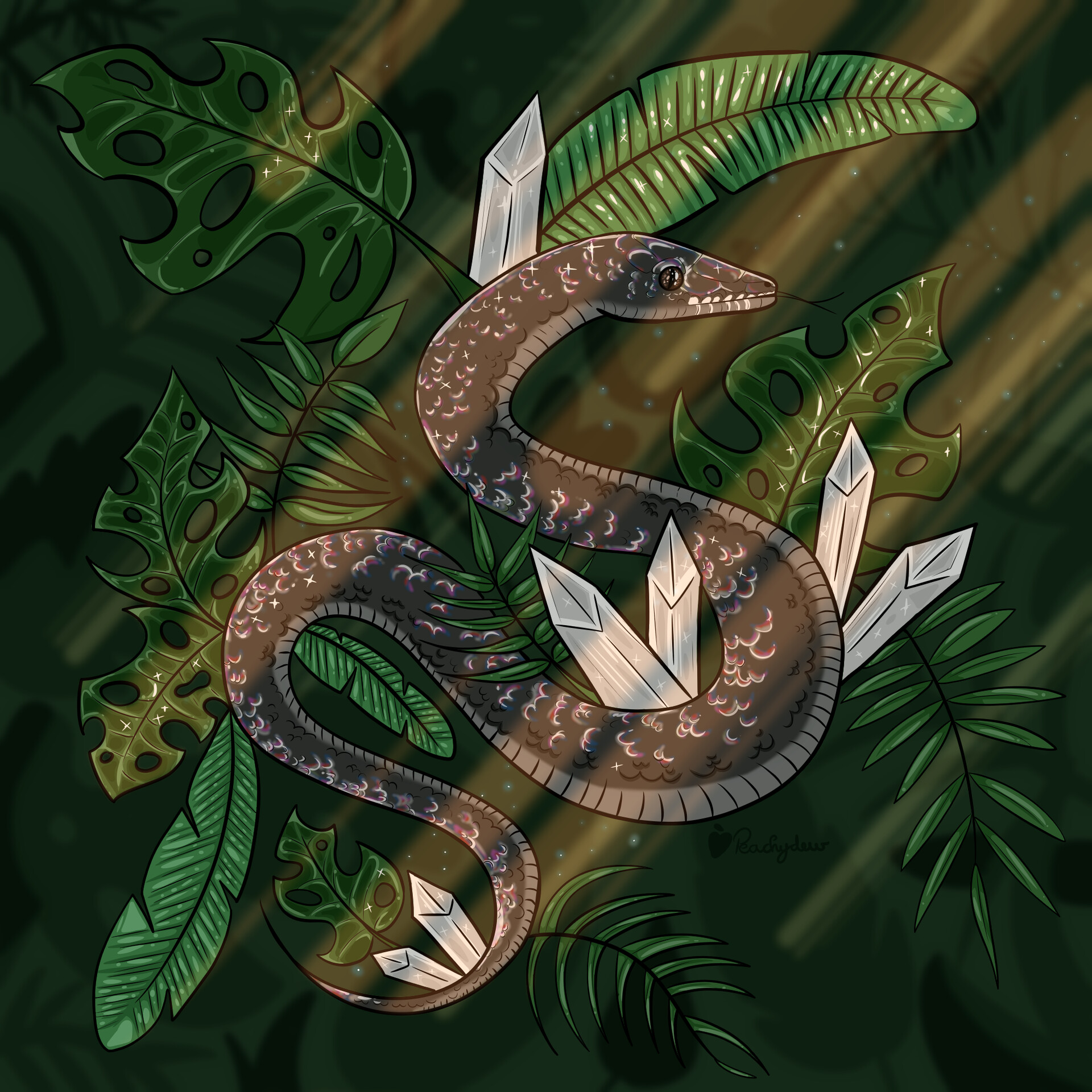 ArtStation - White Lipped Python