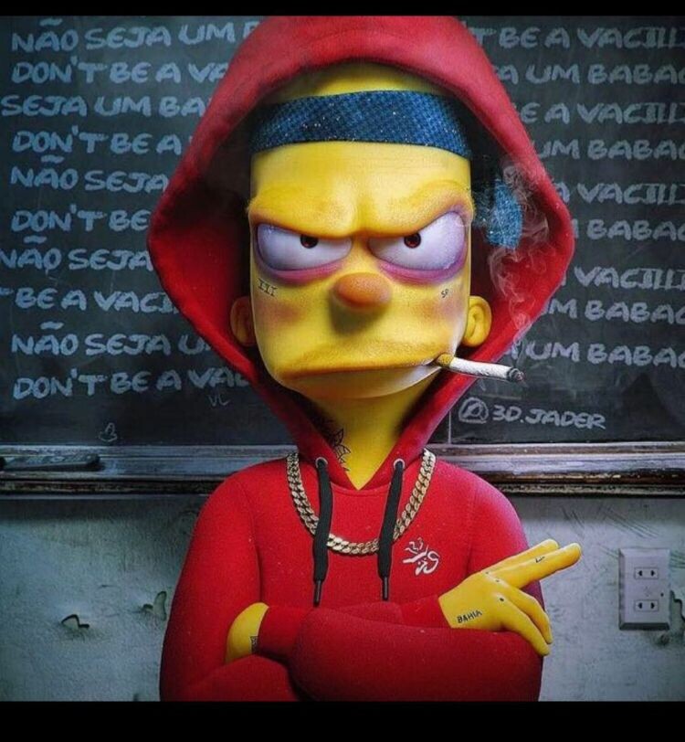 ArtStation - Bart Being A Gangsta