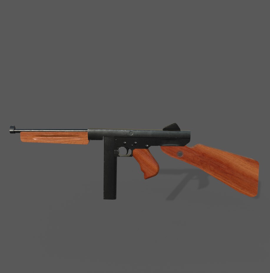 ArtStation - Thompson's submachine gun