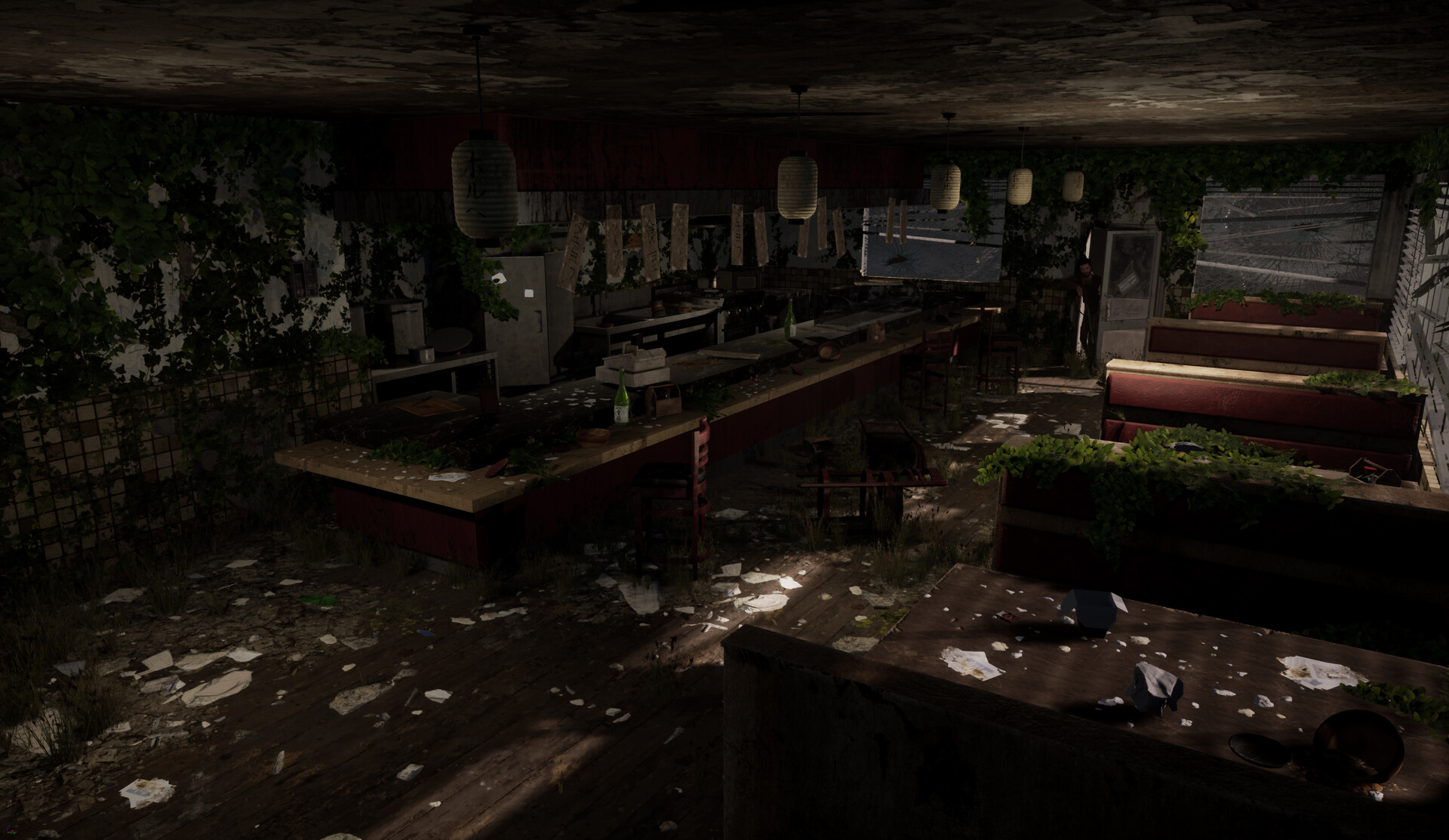 ArtStation - Post Apocalyptic Restaurant Scene