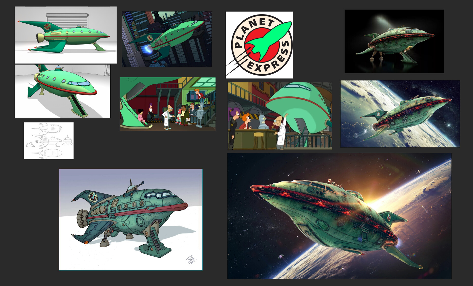 Futurama Ship Inside